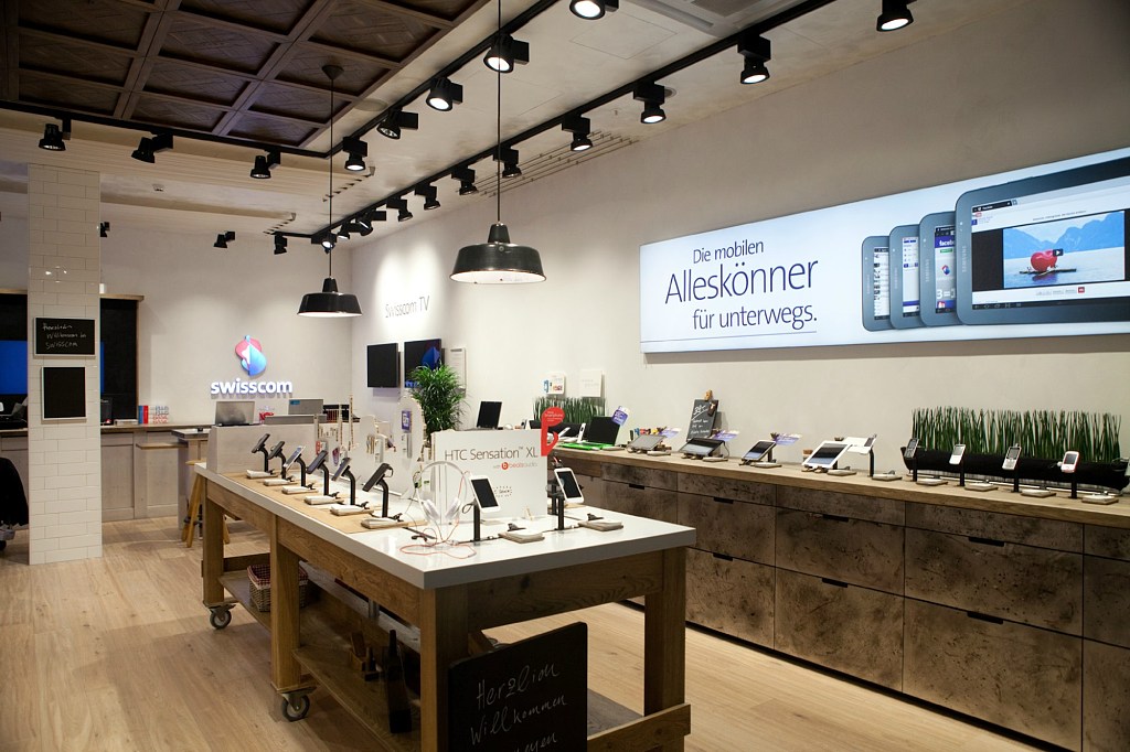Swisscom baut seine Shops um