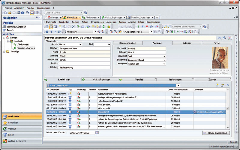 Combit Adress Manager 16 - Combit baut auf SQL