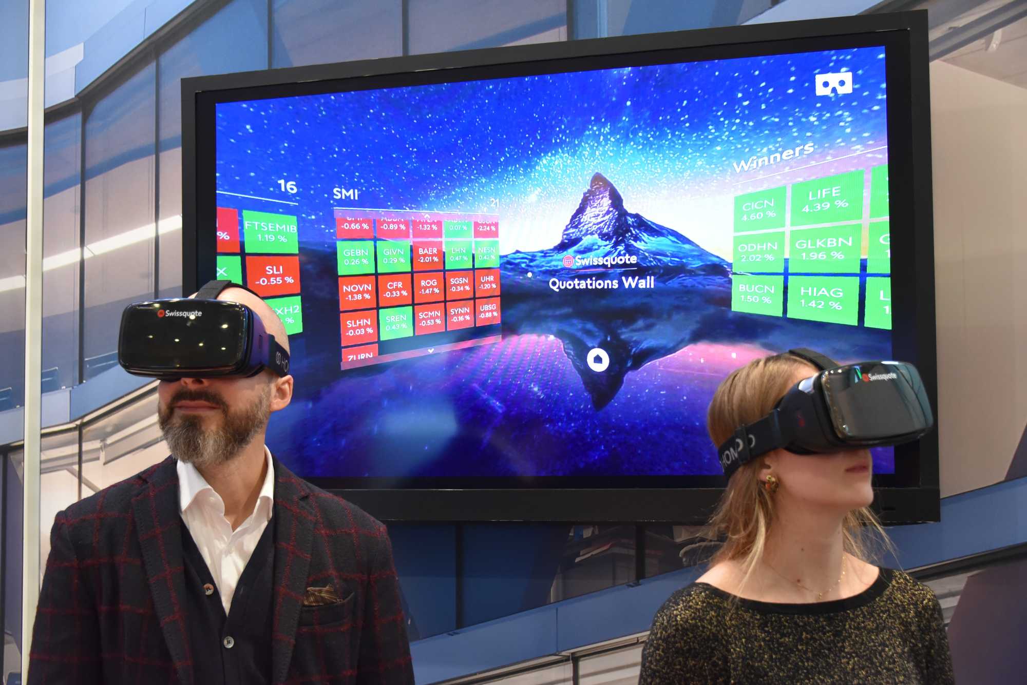 Swissquote lanciert VR-Trading-App