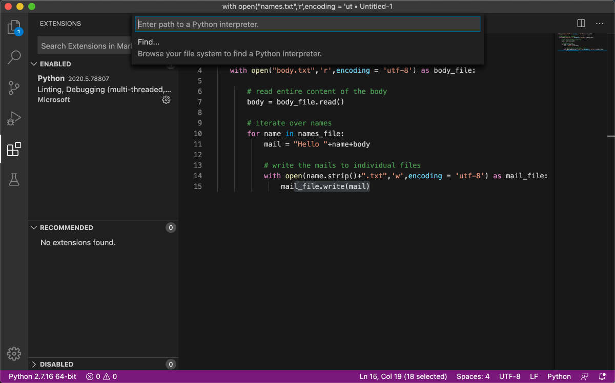 Visual Studio Code April 2021