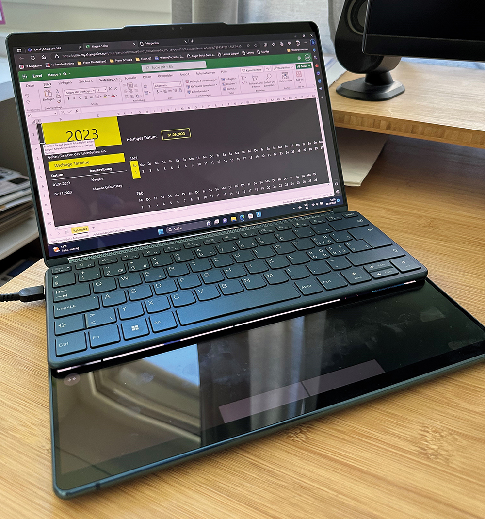 Doppel-Display-Notebook für Extra-Produktivität