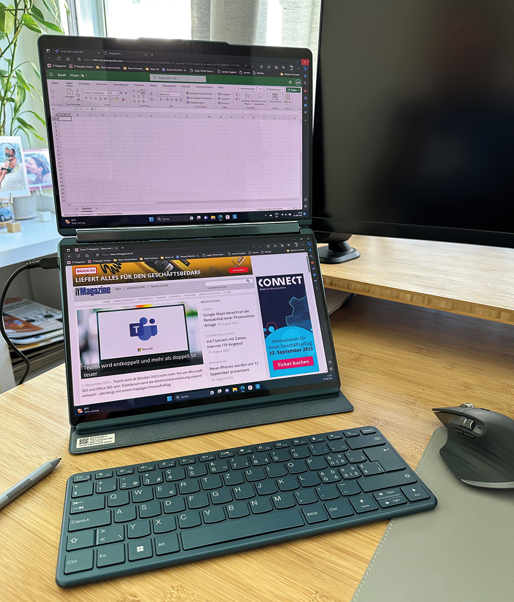 Doppel-Display-Notebook für Extra-Produktivität